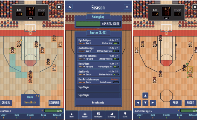 Hoop League Tactics - Un tactical de basket, c'est possible ça
